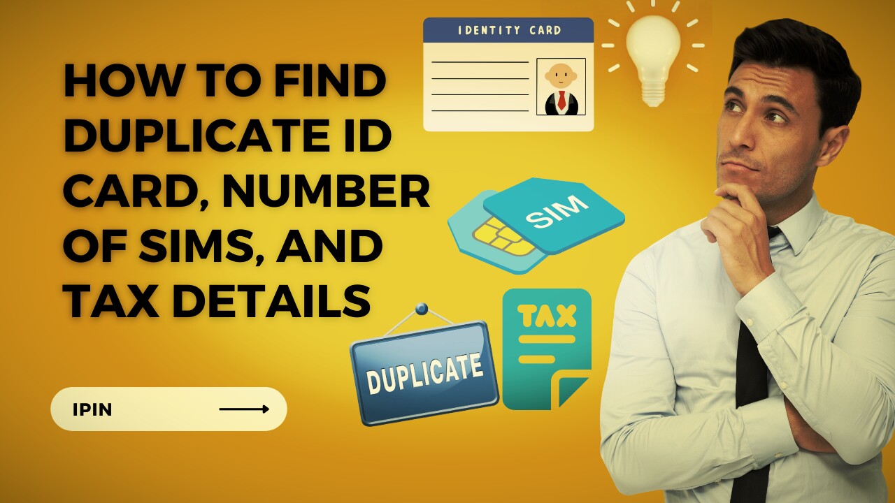 How To Identify Your Duplicate Id Card Number Of Sims On Your Id Card And Your Filer Detail